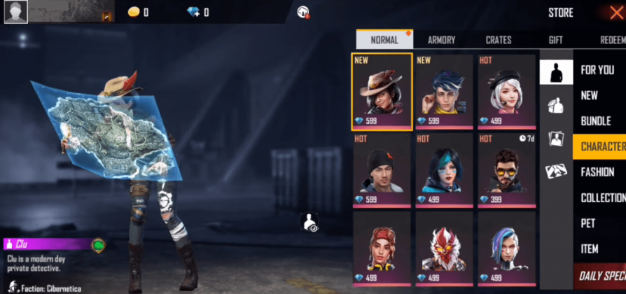 Free Fire 'Clu' Female Character Coming With OB22 Update – Mobile Mode ...
