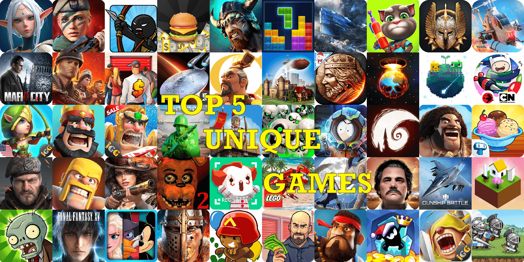 5 Unique Games for Mobile – Mobile Mode Gaming