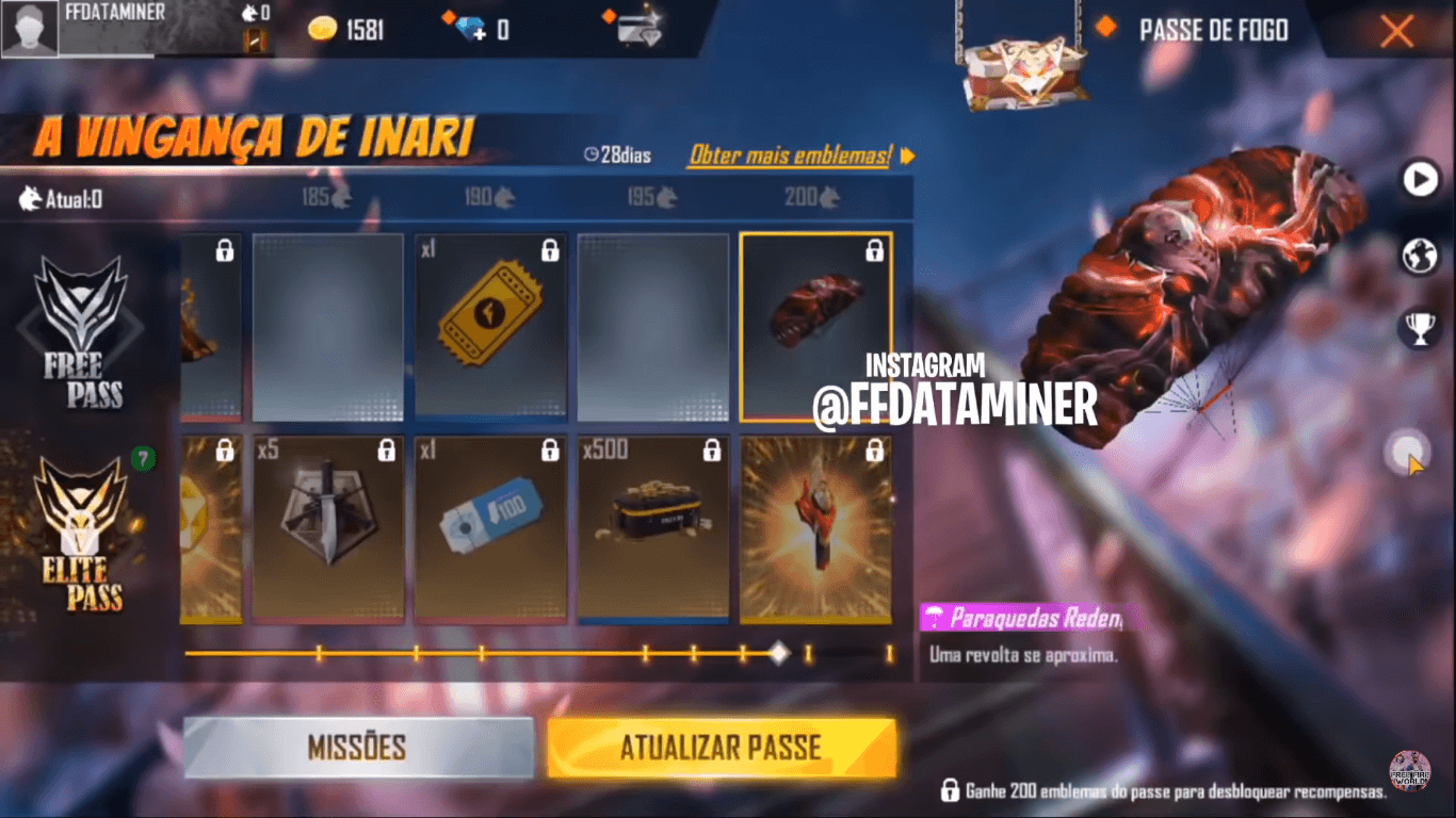Free Fire Next Elite Pass (Season 26) Rewards Leaked – Mobile Mode Gaming