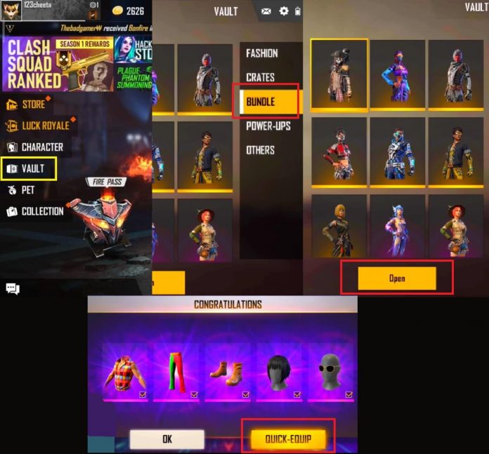How To Get Bundles/Costumes In Free Fire? - Guide on Buying Bundles ...