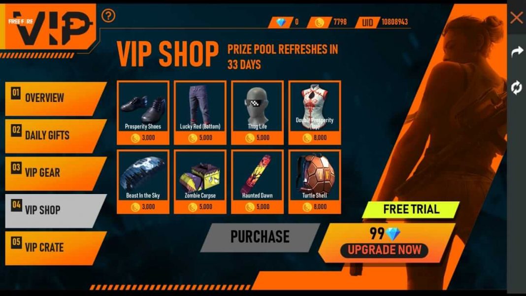 Free Fire VIP Event Complete Details: Get VIP Benefits For 7 Days ...