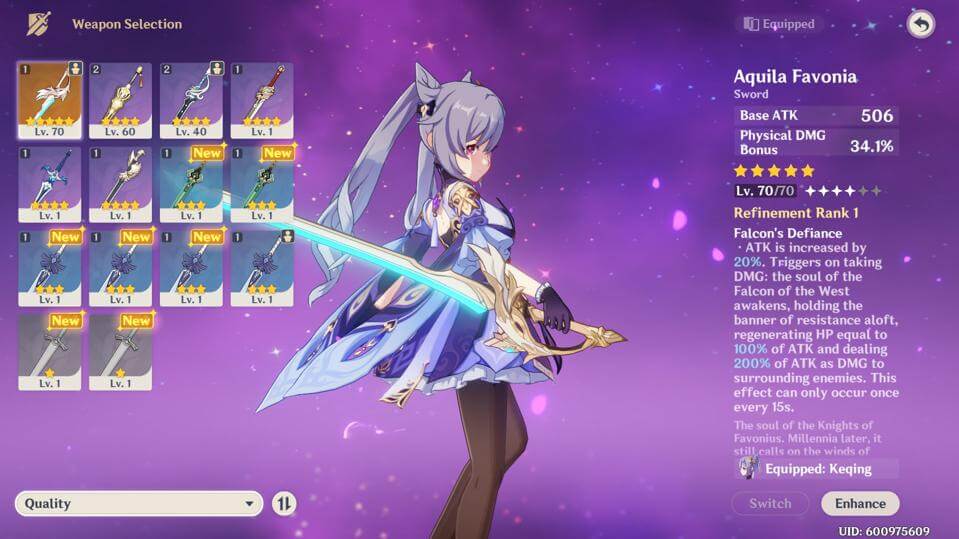 Genshin Impact Swords Best Swords To Use In The Game Mobile Mode Gaming