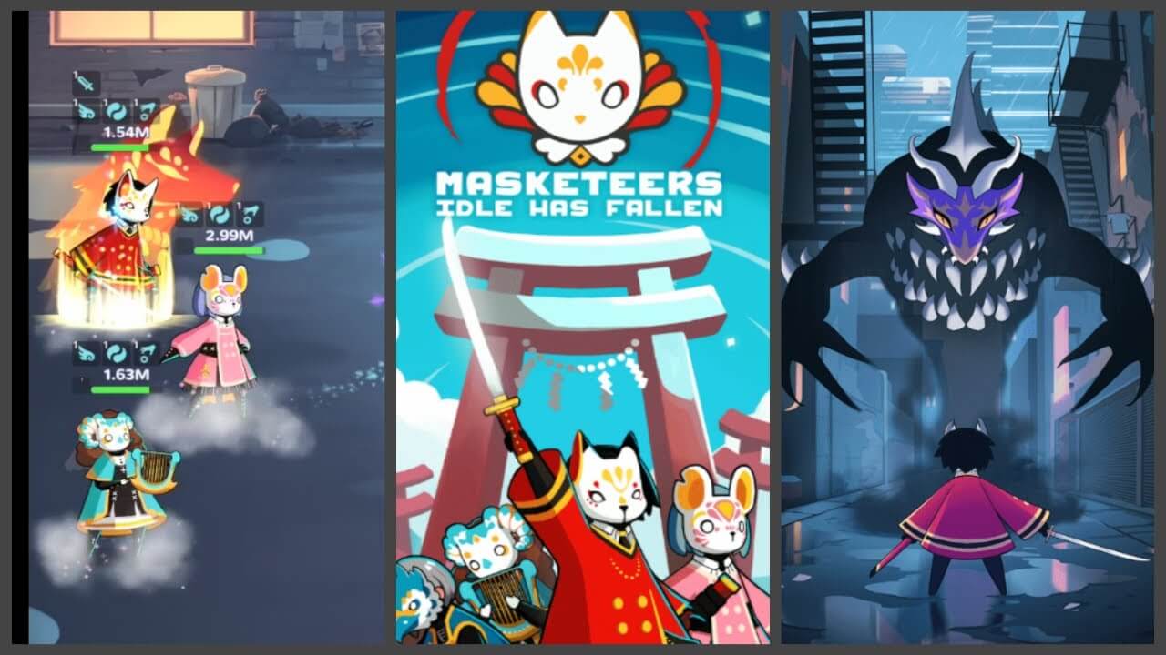Game Review: MASKETEERS - IDLE HAS FALLEN – Mobile Mode Gaming